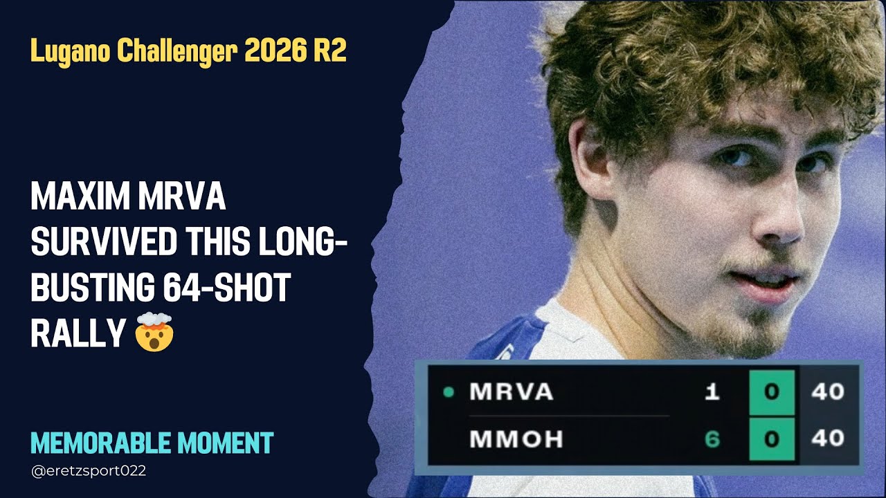 MAXIM MRVA SURVIVED THIS LONG-BUSTING 64-SHOT RALLY 🤯 | Lugano ...