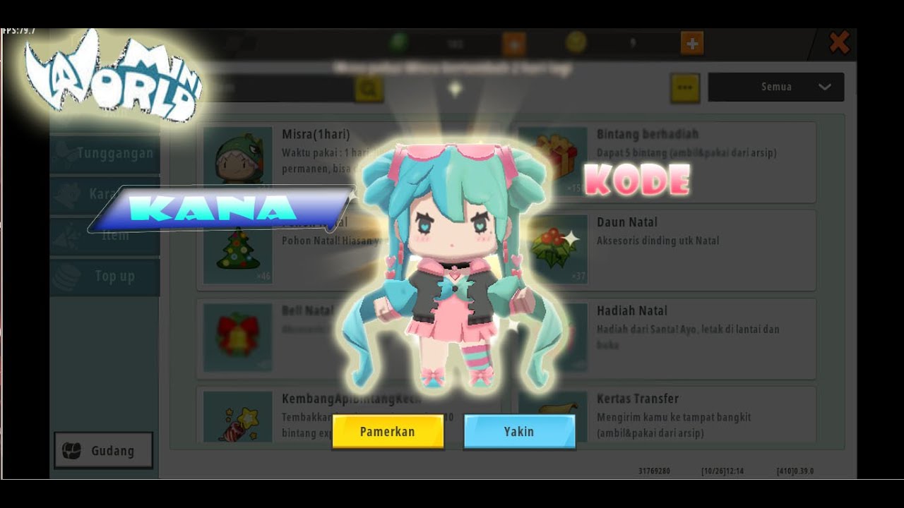 CARA MENDAPATKAN SKIN KANA DI MINI WORLD BLOCK ART GRATISS???#miniworld ...