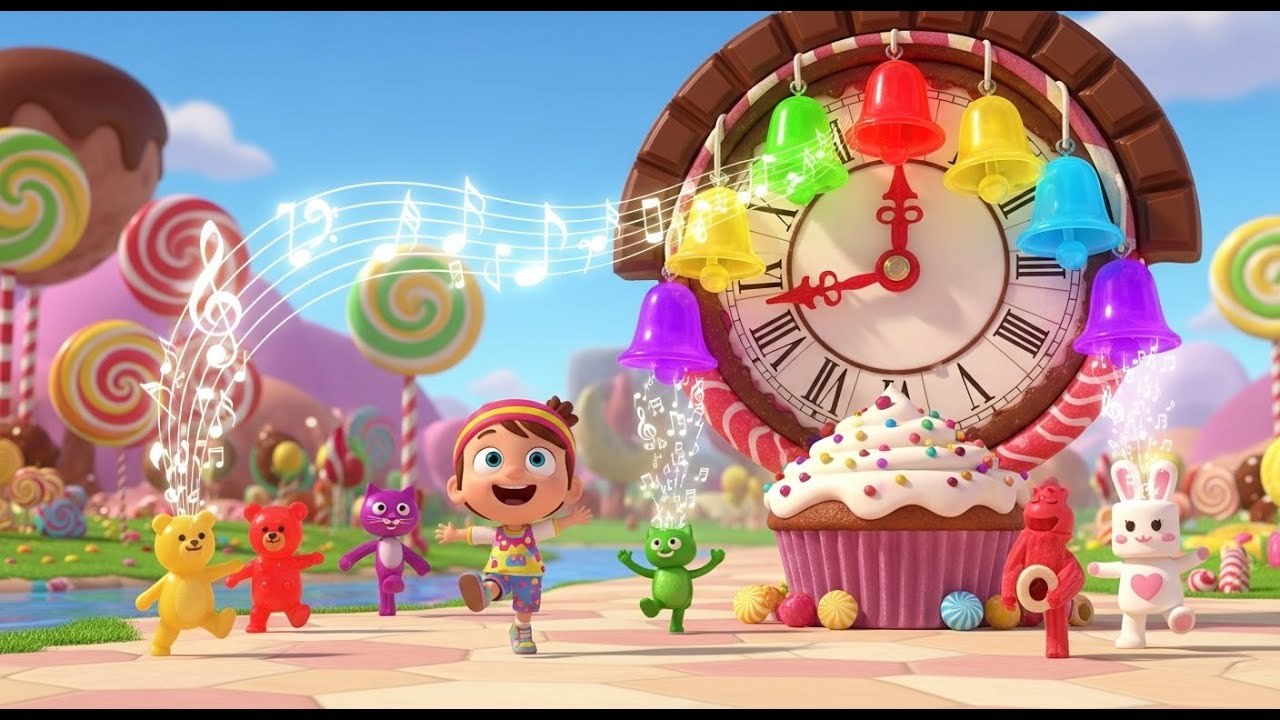 Candy Clock Goes Tick Tock Pop | Best Kids Songs and Nursery Rhymes ...