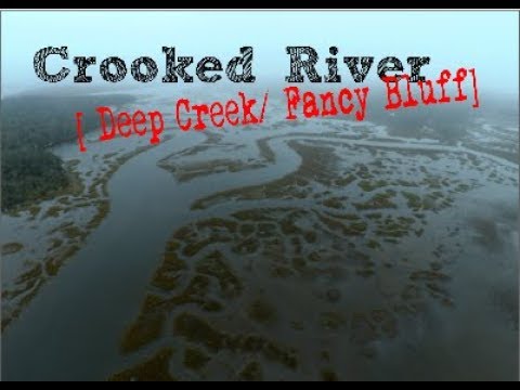 Crooked River (Deep Creek & Fancy Bluff) in Woodbine, Ga Drone Footage ...