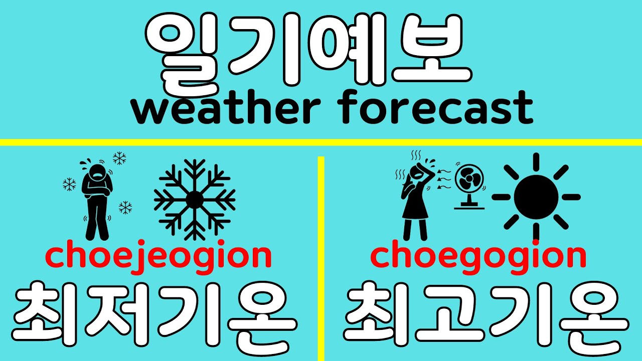 I Learned Korean Weather Vocabulary in 30 Days Here's What Happened ☀️ ...