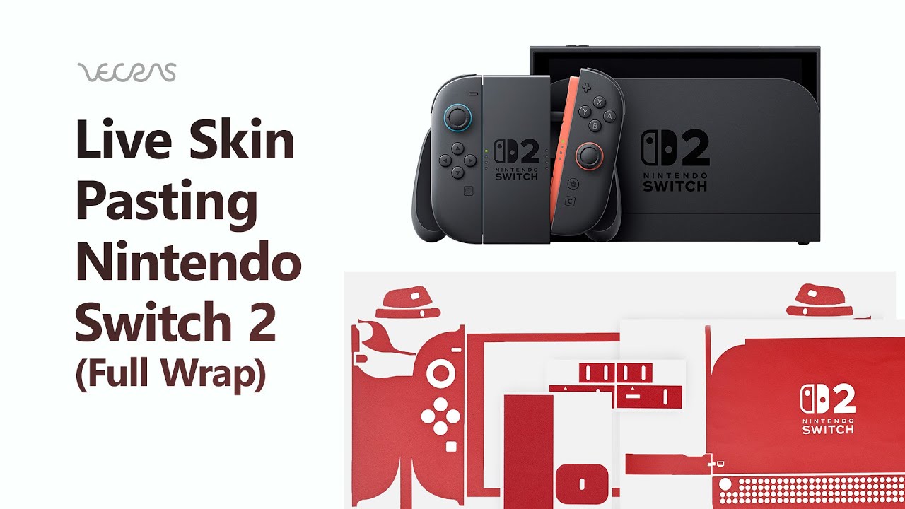 How to Apply Skin on Nintendo Switch 2 Handheld Gaming Console (Full ...