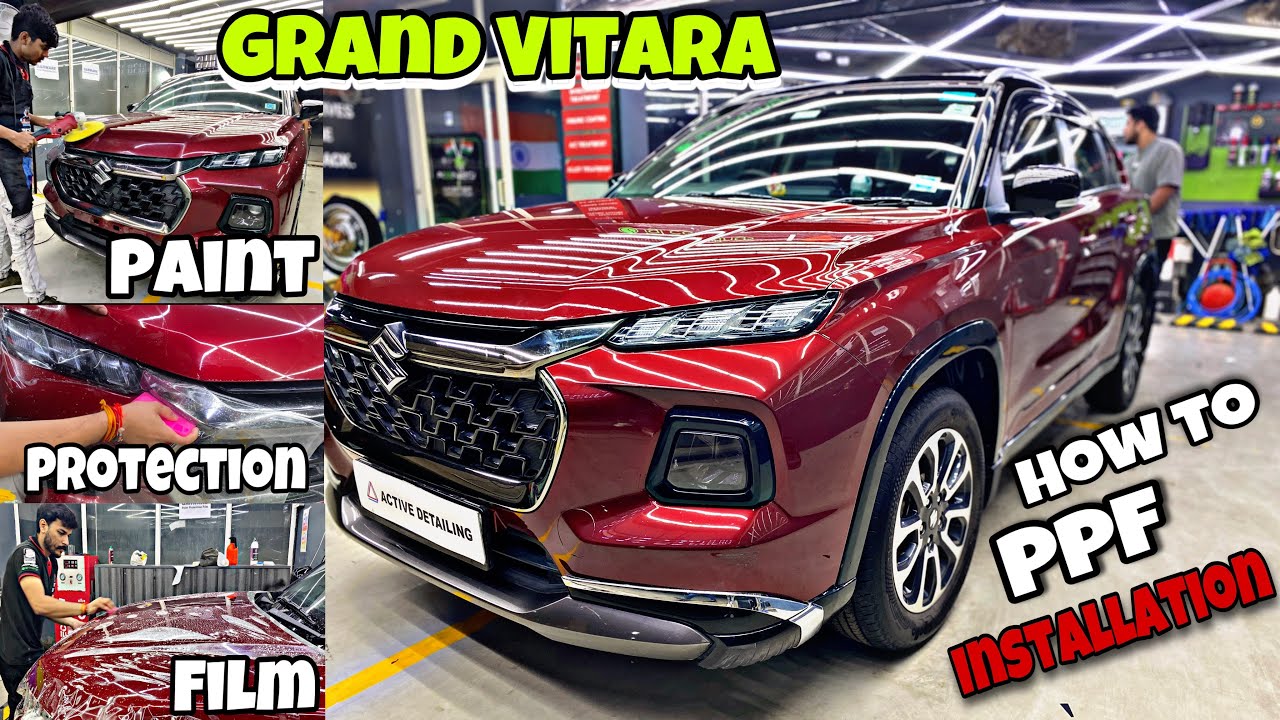 PPF For Grand Vitara || grand vitara ppf coating || PPF installation ||#youtube #youtubevideo # ...