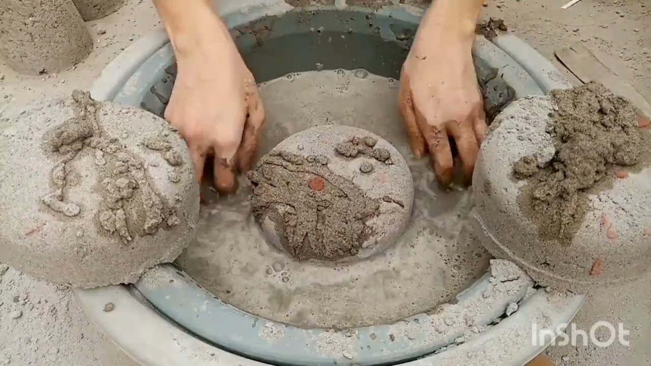 ASMR|| pure sand bowls crumbling in water 💕 #relaxingsoundsstudio - YouTube