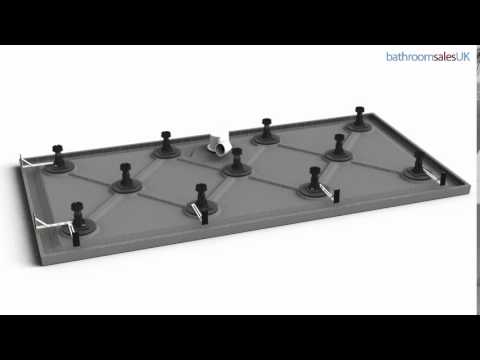 Large Rectangular Shower Tray (with Optional Riser Kit) - YouTube