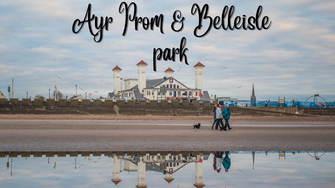 Walk along Ayr promenade & through Belleisle park & golf course - YouTube