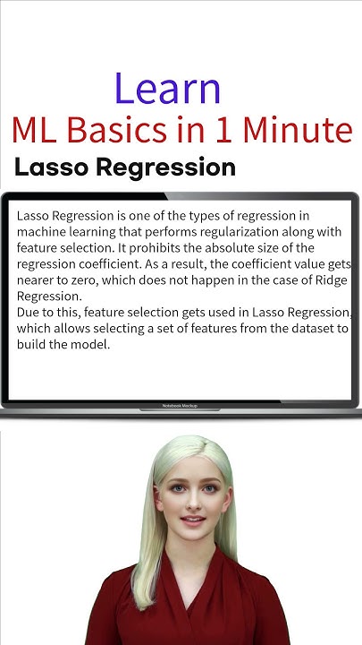 Learn ML basics in 1 Minute | Lasso Regression - YouTube