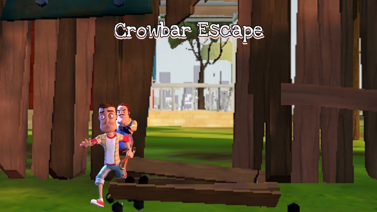 Hello Neighbor Act 2 In Crowbar Escape - YouTube