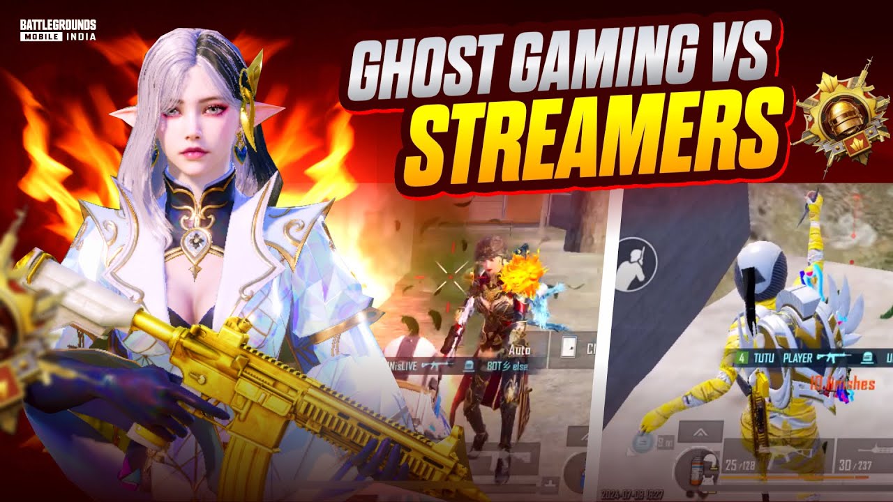 GHOST GAMING 👻 VS STREAMERS 🤡 ft. @LoLzZzGaming | Destroying 🤯Streamers ...