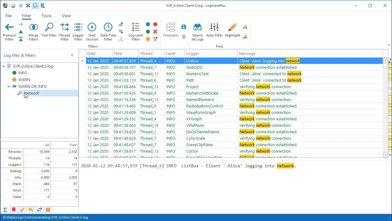 Merging Filters with LogViewPlus - YouTube