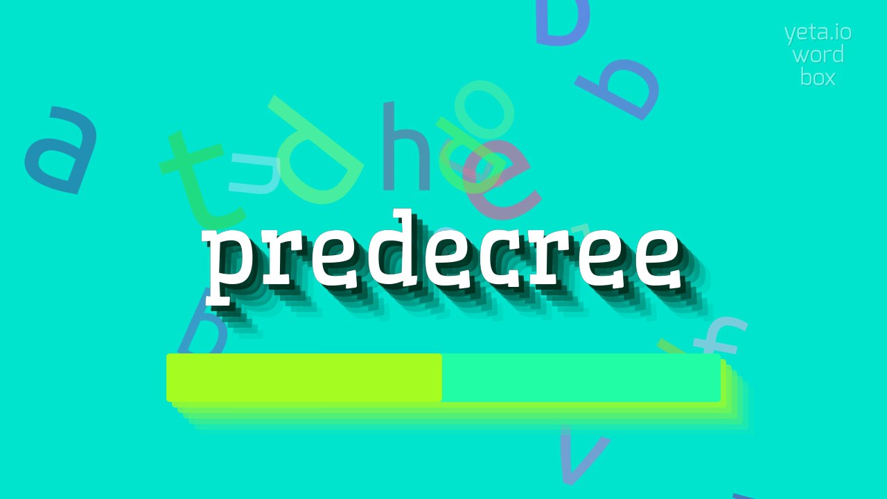 How to say "predecree"! (High Quality Voices) - YouTube