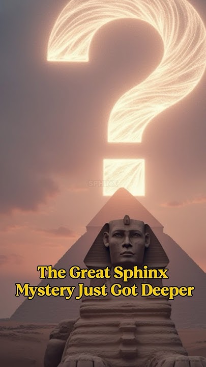 The Great Sphinx Mystery Just Got Deeper - YouTube