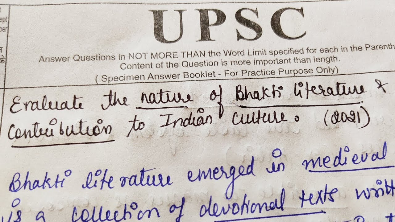 PYQ ANSWER WRITING | For UPSC CSE MAINS 2025 #upsc #pyq - YouTube