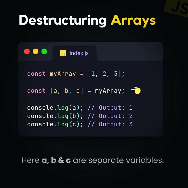 What Is Javascript Destructuring How To Destructure Over Javascript 2793