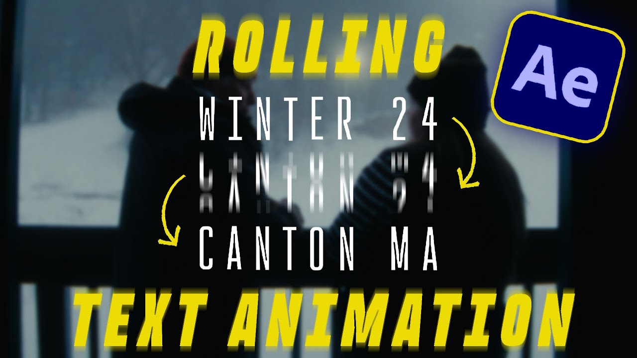 Beginner Rolling Text Animation Tutorial | After Effects - YouTube