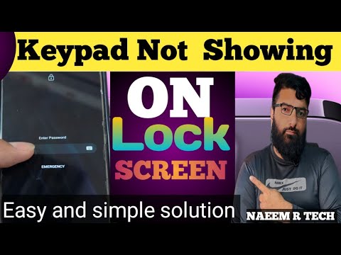 Keypad not working on lock screen all android mobile phones | how to ...