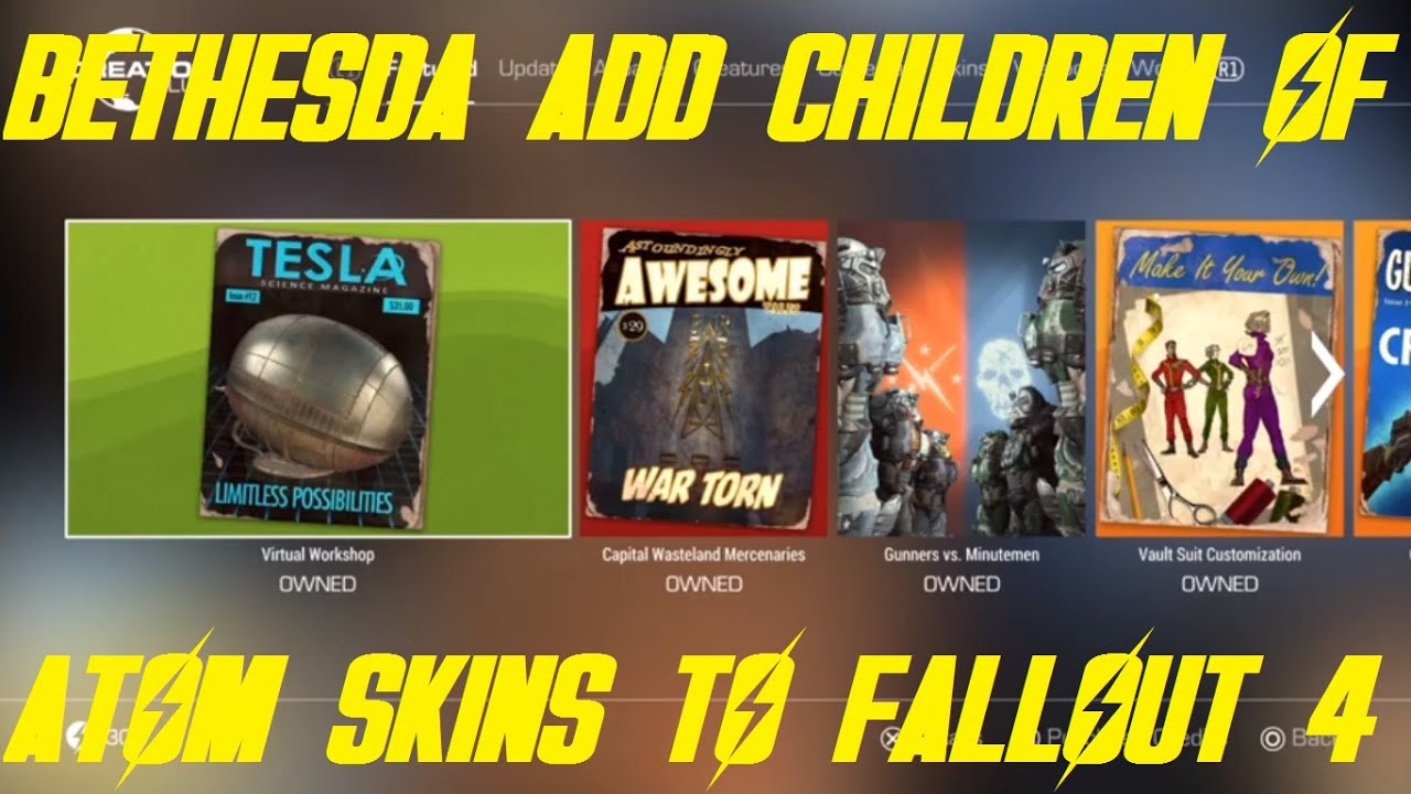 Bethesda Adds New Children Of Atom Skins To Creation Club! Fallout 4 ...
