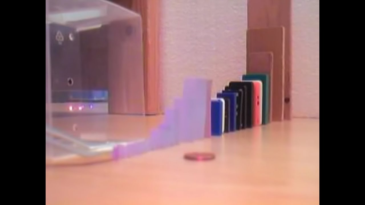Domino Science #5 tiny dominoes are strong - YouTube