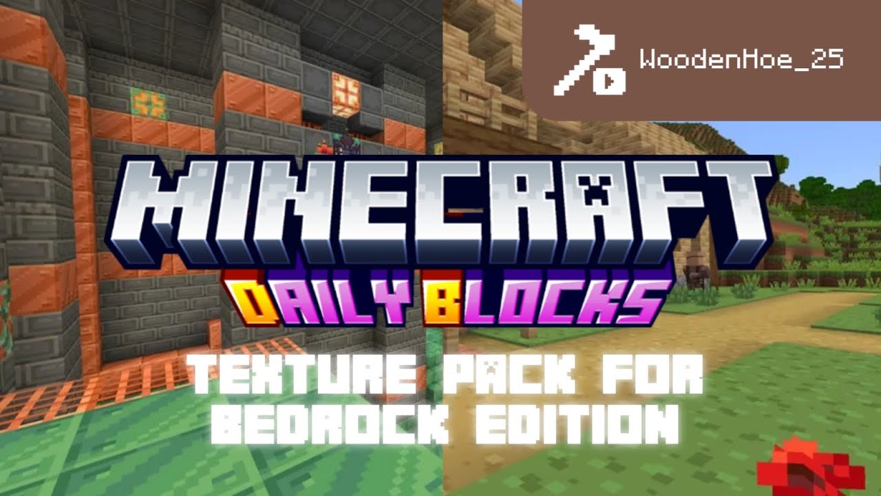 Daily Blocks Texture Pack | Minecraft Bedrock Edition - YouTube
