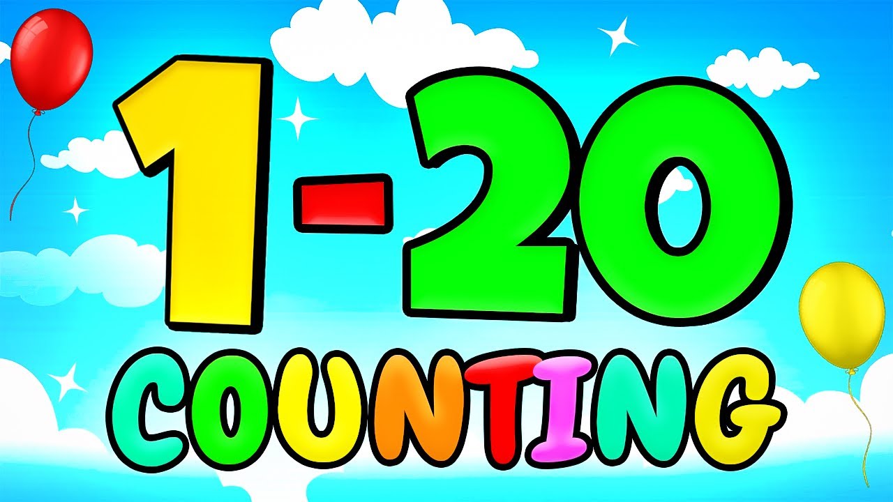 Learn Counting 1 to 20 in English For Kids | Animated Kids Counting ...