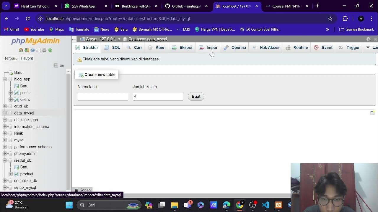 Pemrograman Web Framework 7 - project base learning - YouTube