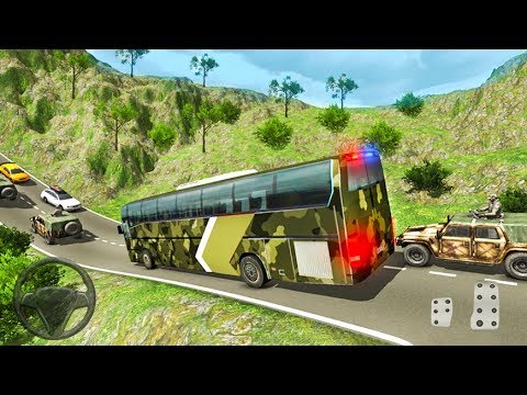 Army Bus Driver Soldier Transporter 2019 - Android Gameplay - YouTube
