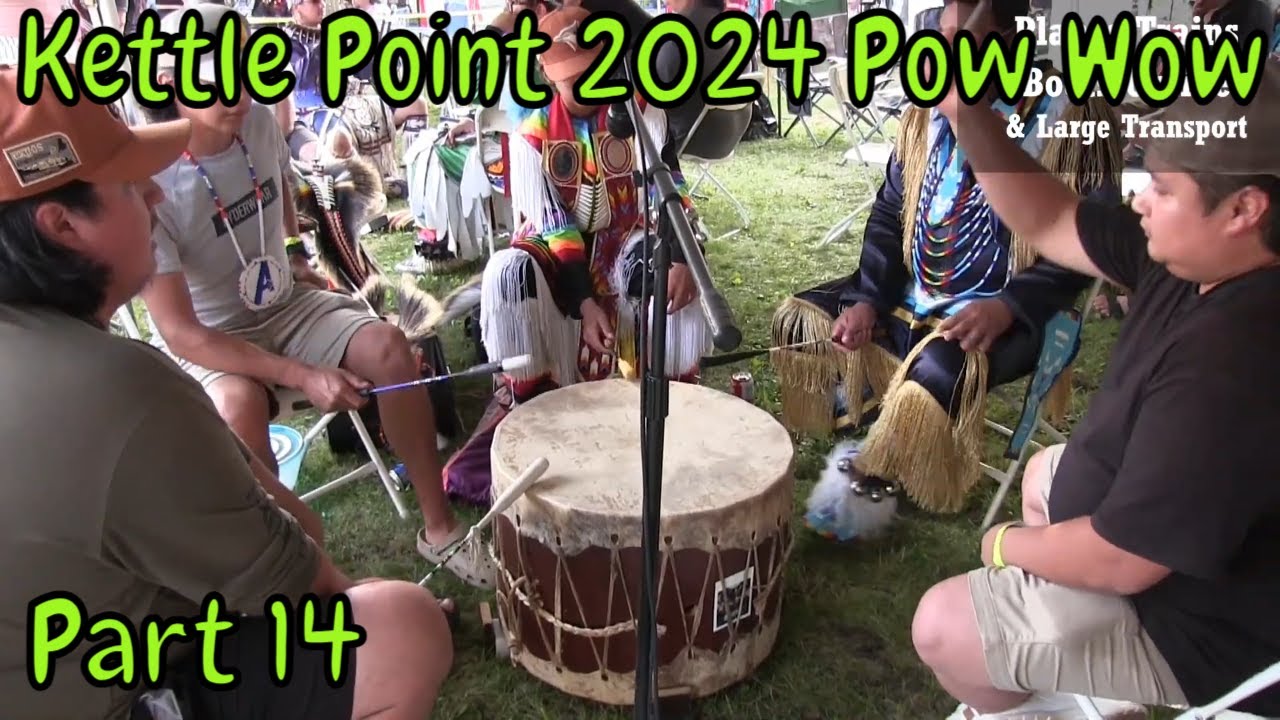 PTBO Visits The Kettle Point 2024 Pow Wow Playing Drums & Dancing Part ...