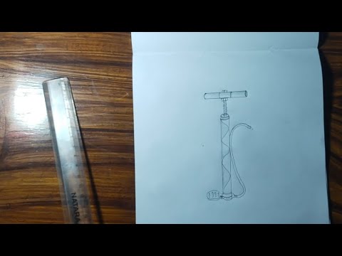 how to draw air pump drawing|| very easy steps by step - YouTube