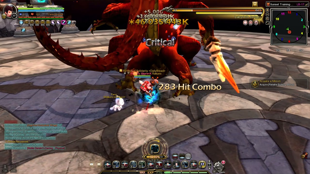 Dragon Nest SEA Gladiator +15 Line Drive (after update) - YouTube