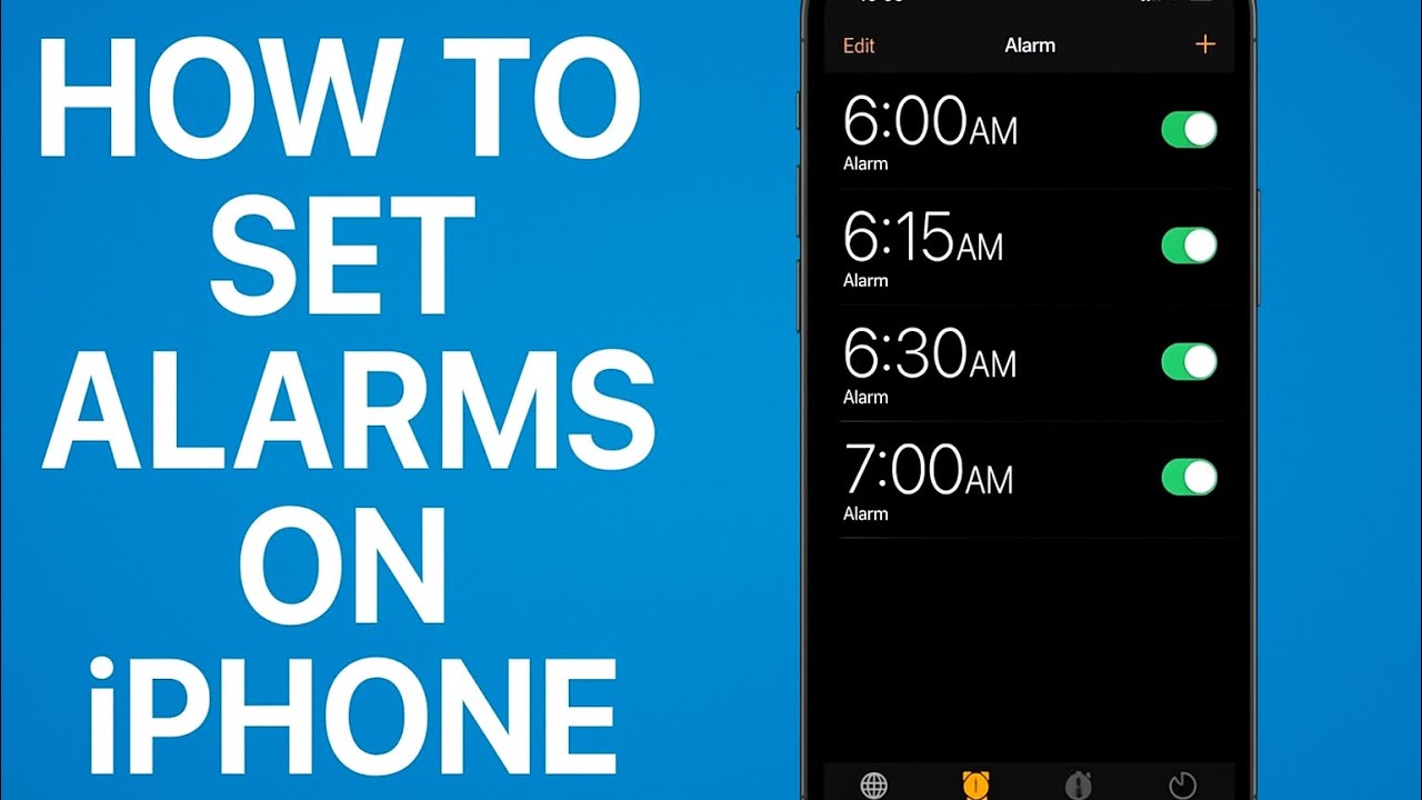 How to Set Alarms on iPhone - YouTube