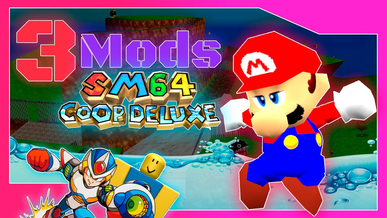 3 MODS CHIDOS DE SUPER MARIO 64 COOP DELUXE - YouTube