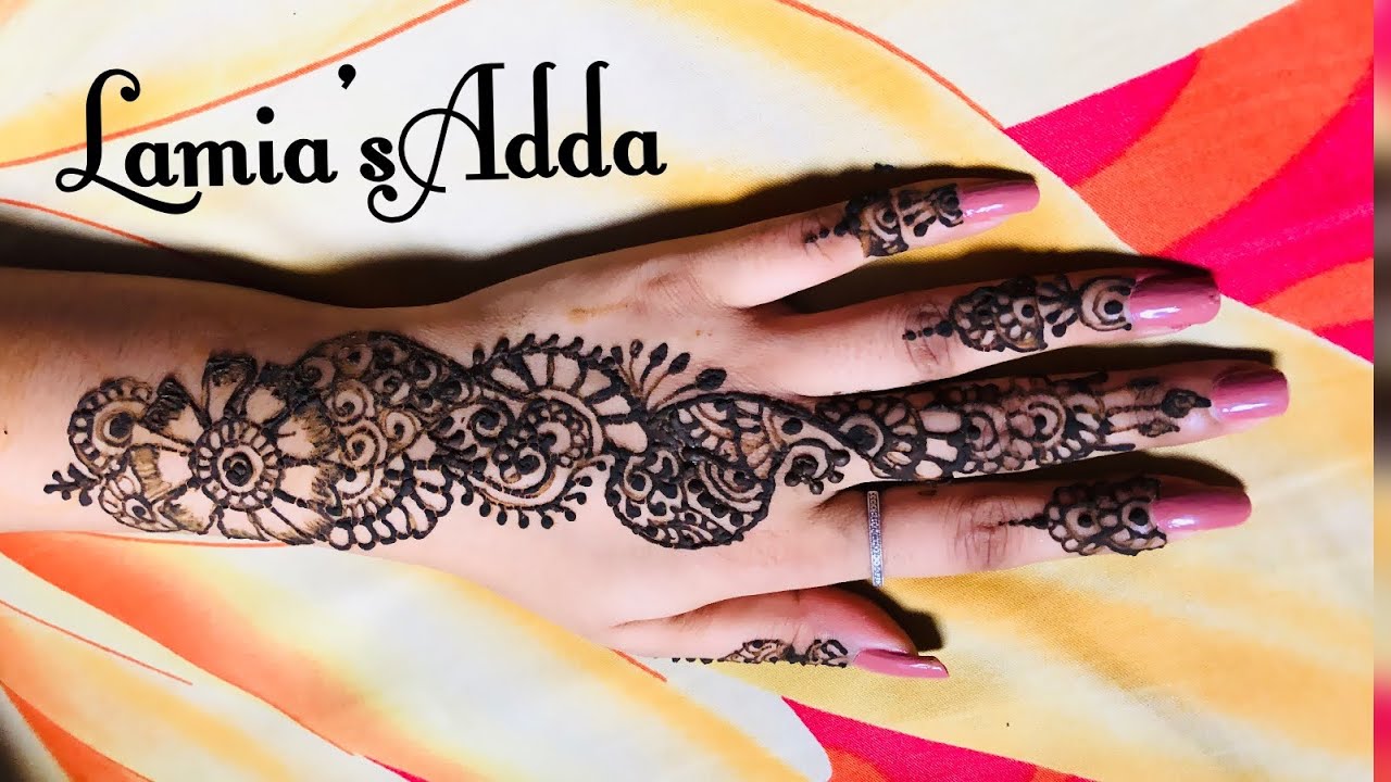 Simple and beautiful Mahedi design 🥰 - YouTube