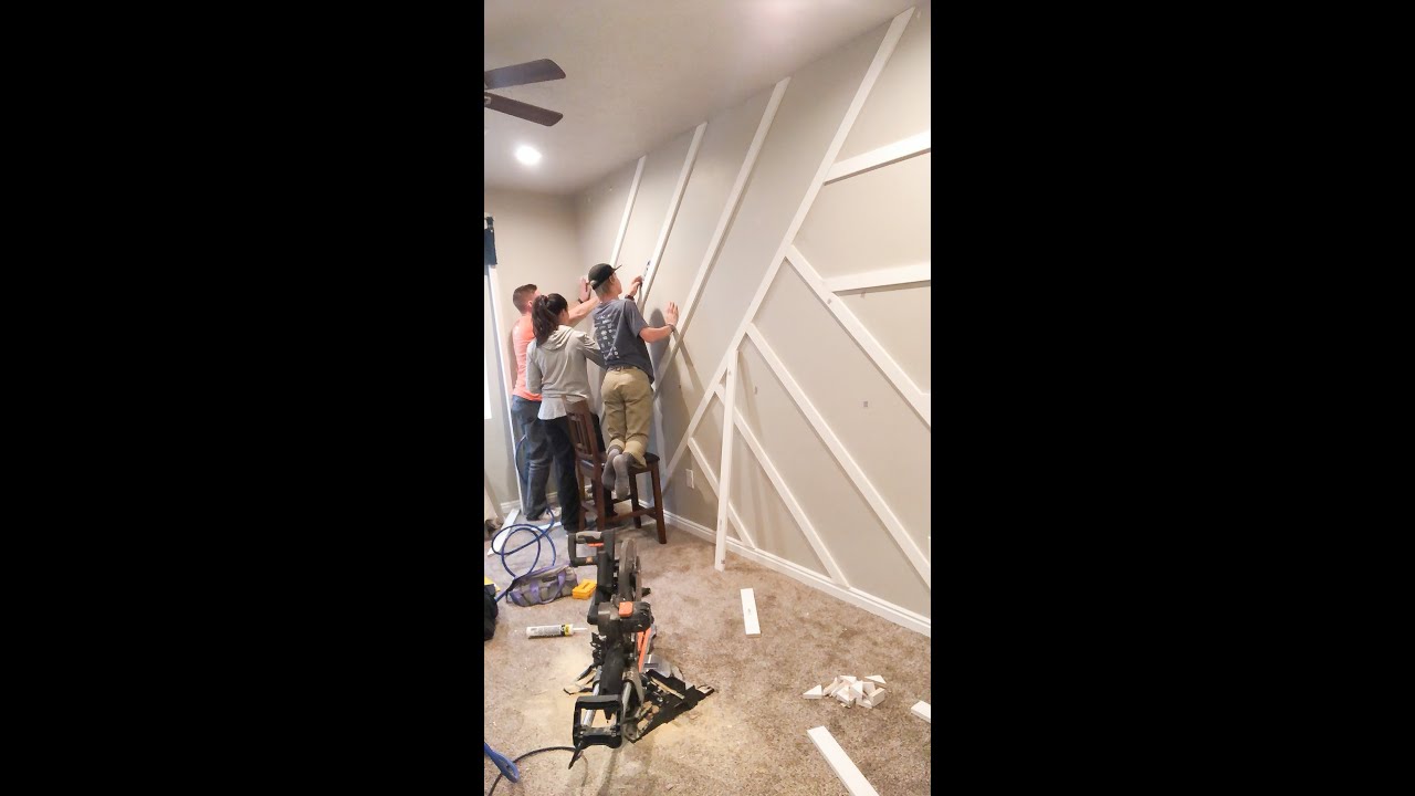 How to make a Board and Batten Wall - YouTube
