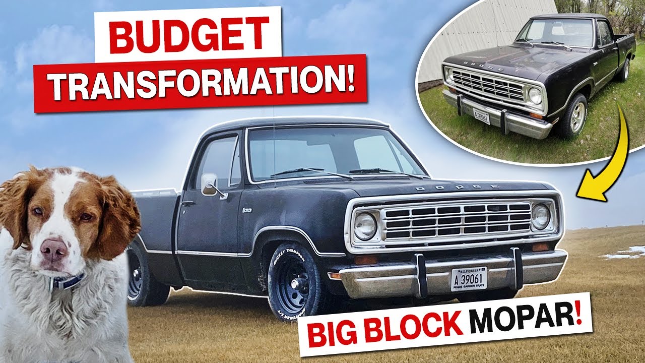 1974 Dodge BIG BLOCK Shortbed Truck! Budget Friendly Transformation ...
