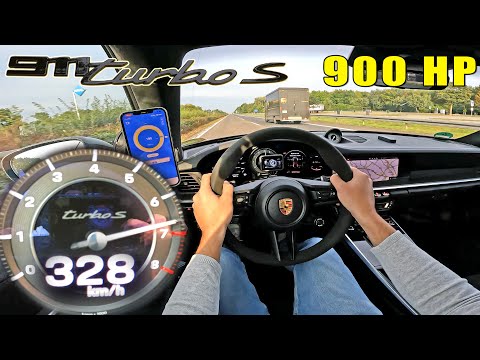 900HP Porsche 992 Turbo S | 0-328KM/H on AUTOBAHN