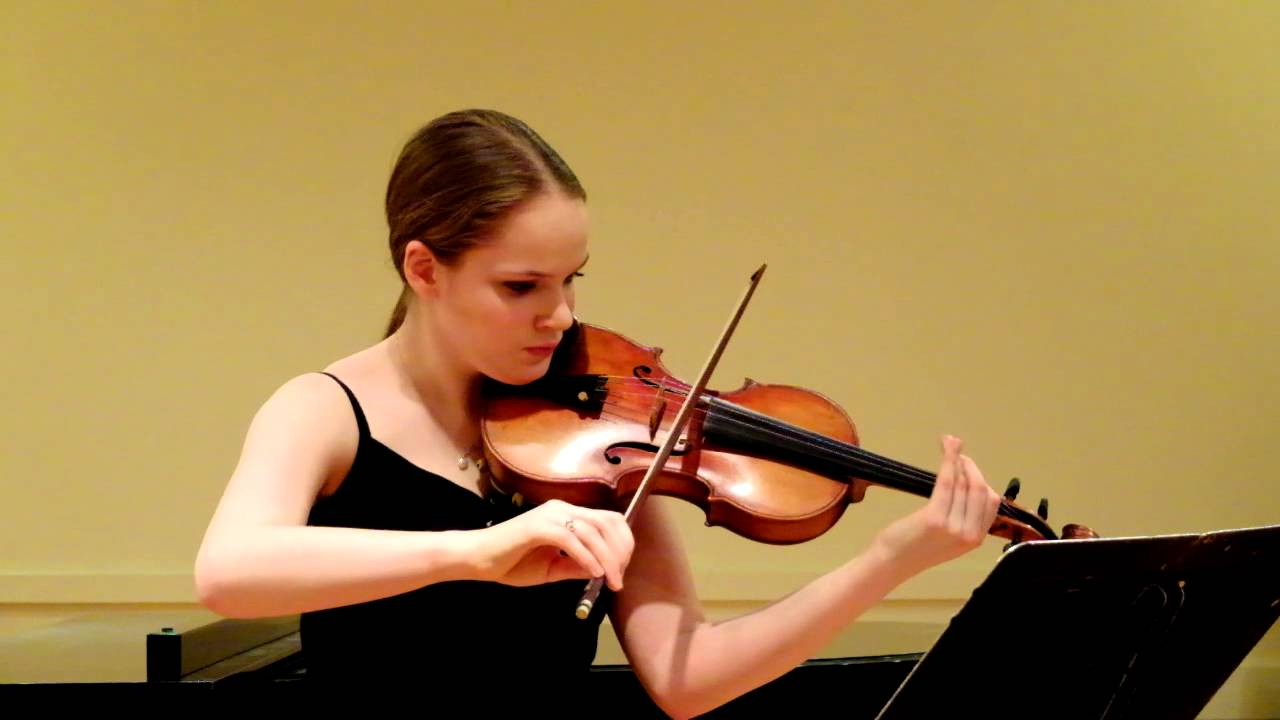 Emily Kohn playing excerpt from Mozart's Symphony No. 35 in D Major ...