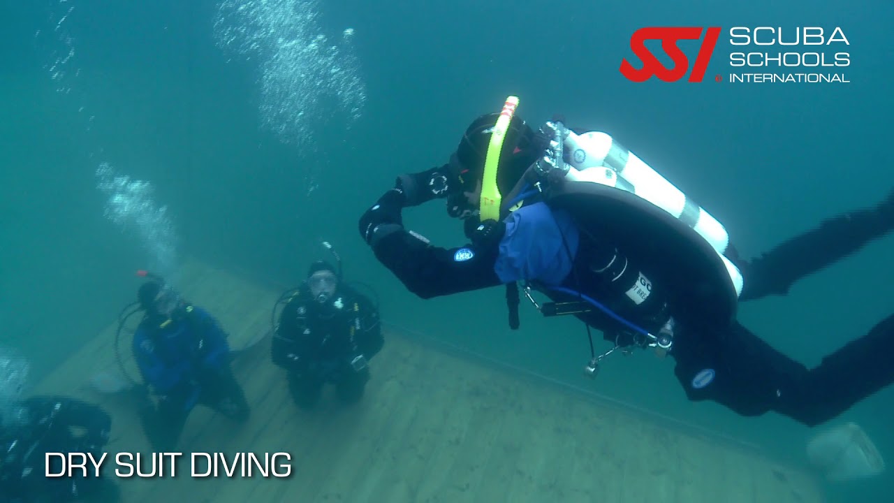 SSI Specialty Dry Suit Diving final - YouTube