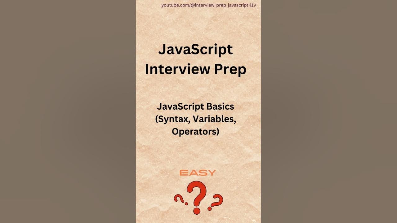 large video javascript basics syntax variables operators 2 - YouTube