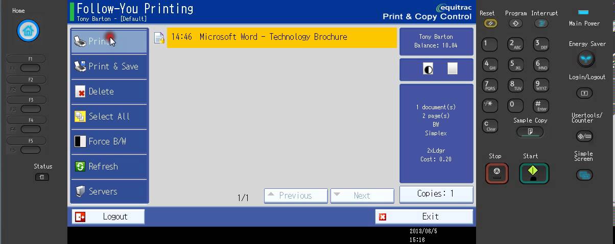 Release FollowYou print job - YouTube