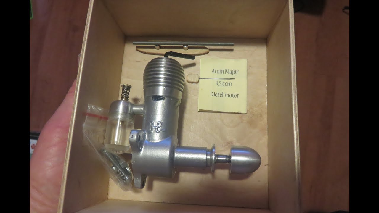 Atom Major Diesel 3.5 ccm replica - YouTube