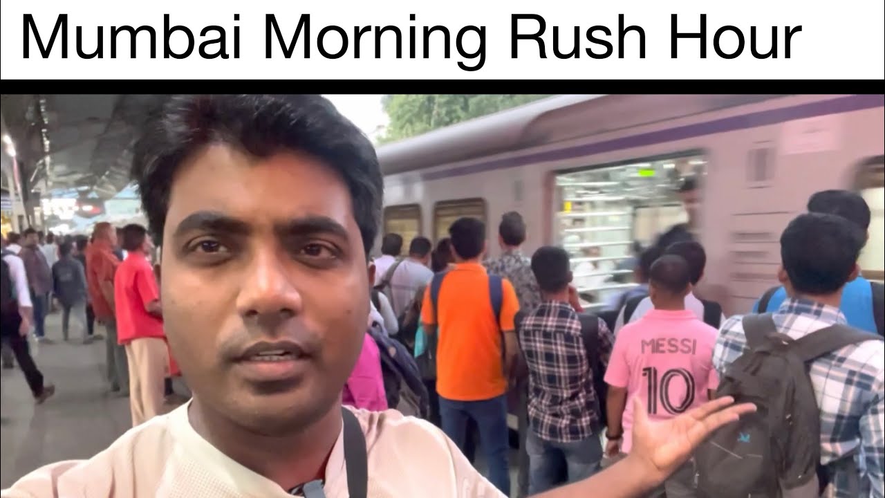 Mumbai Morning Rush Hour || Local Train 🚆 || Life Line - YouTube