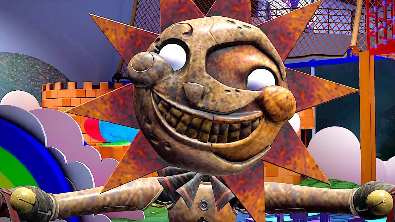 Withered Sun Becomes In charge Of Daycare Jumpscares Gregory Five Night ...