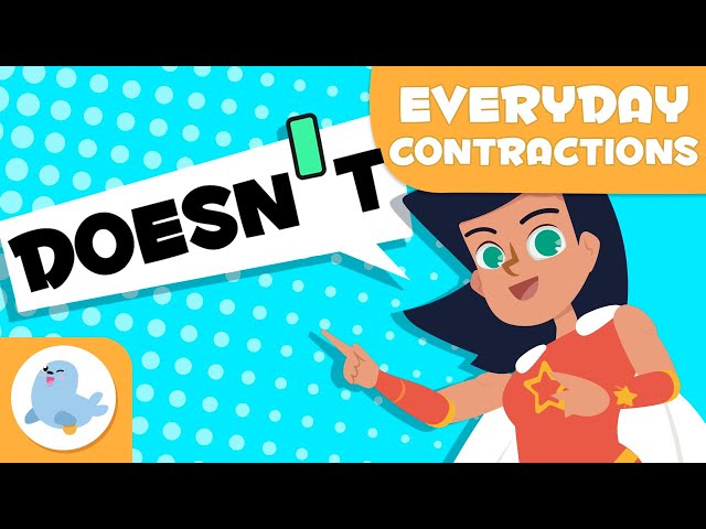 EVERYDAY CONTRACTIONS 🦸‍♀️ SPELLING AND GRAMMAR for Kids 📝 Superlexia⭐ ...