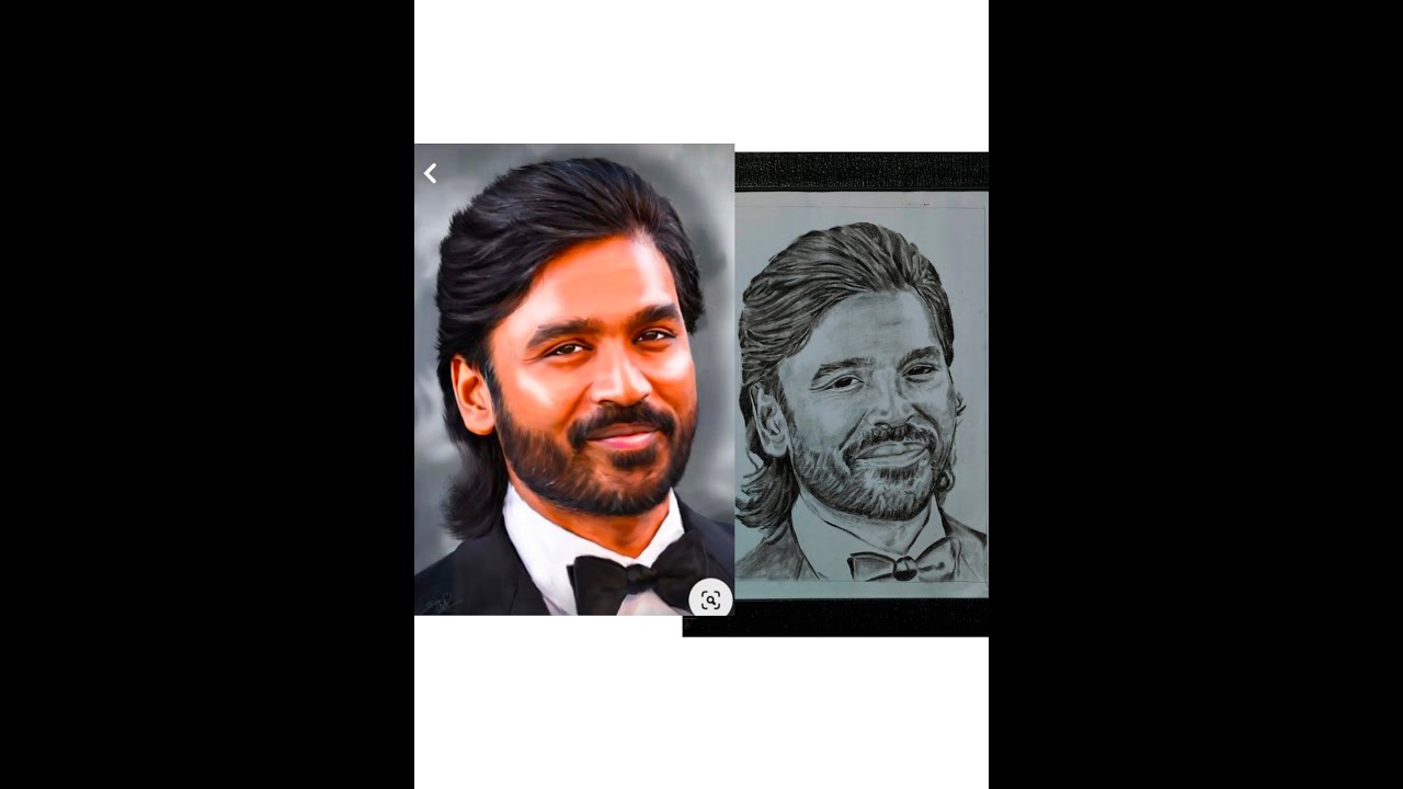 Dhanush drawing / maari 2 song - YouTube