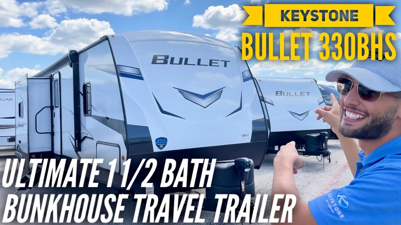 Ultimate 1 1/2 Bath Bunkhouse Travel Trailer | Keystone Bullet 330BHS ...
