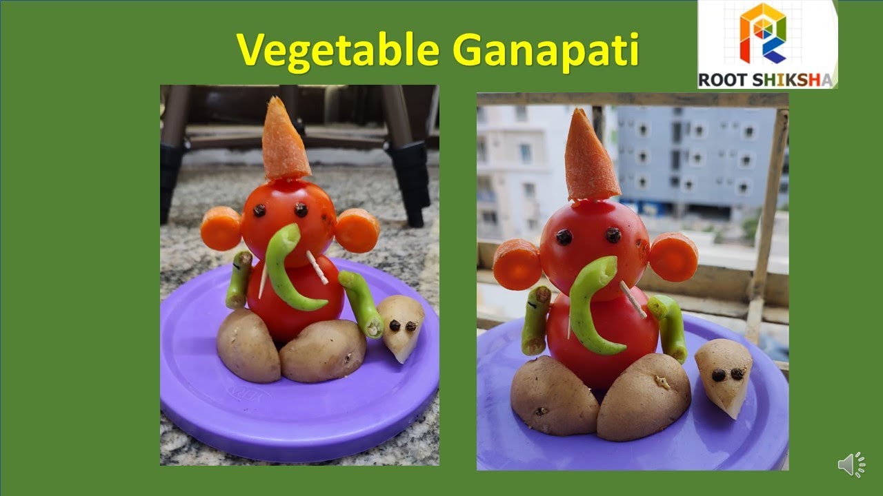 How to make vegetable Ganapati / Eco-friendly Ganesh with Vegetable ...