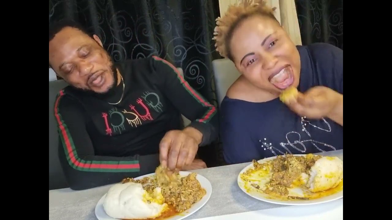 Pando yam and egusi soup challenge. - YouTube