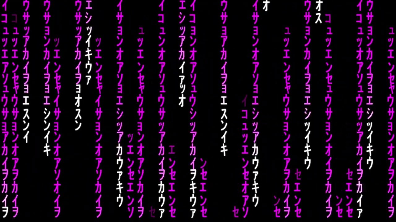 Pink Matrix Code Background Backdrop Motion Graphics 4K 30fps Copyright ...