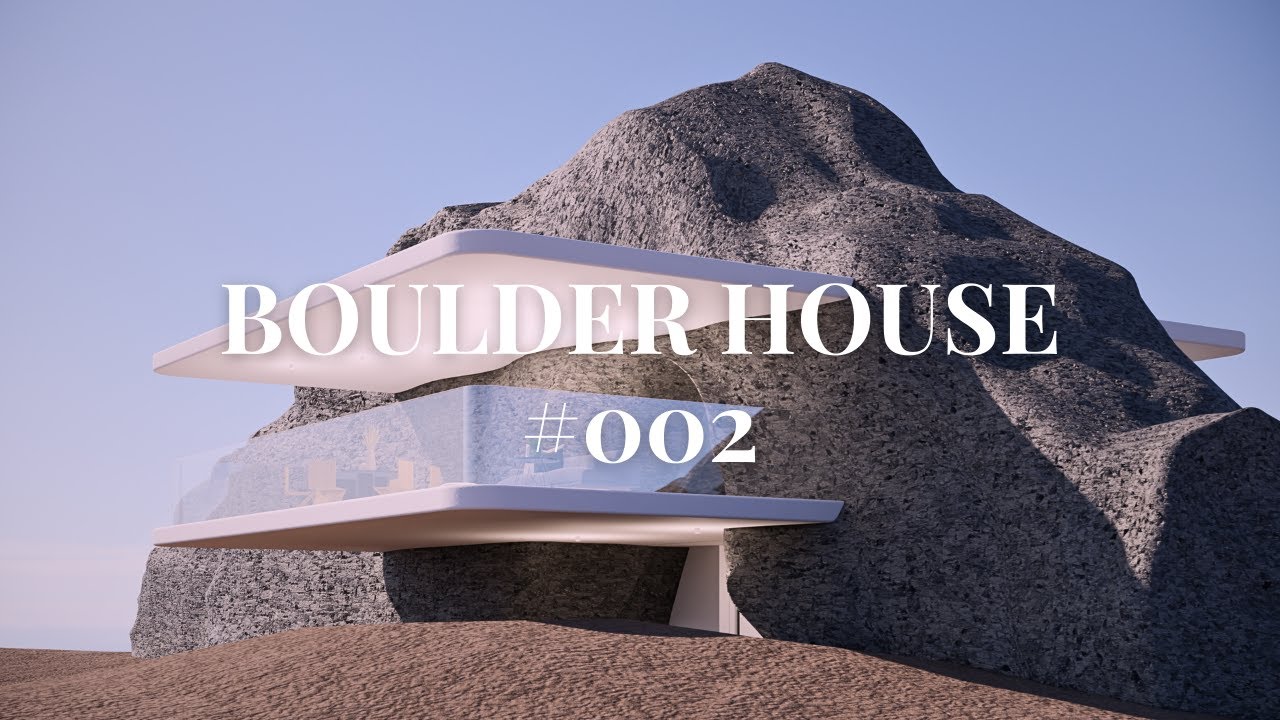 BOULDER HOUSE #002 - minimal open concept plan glass house | Digital ...