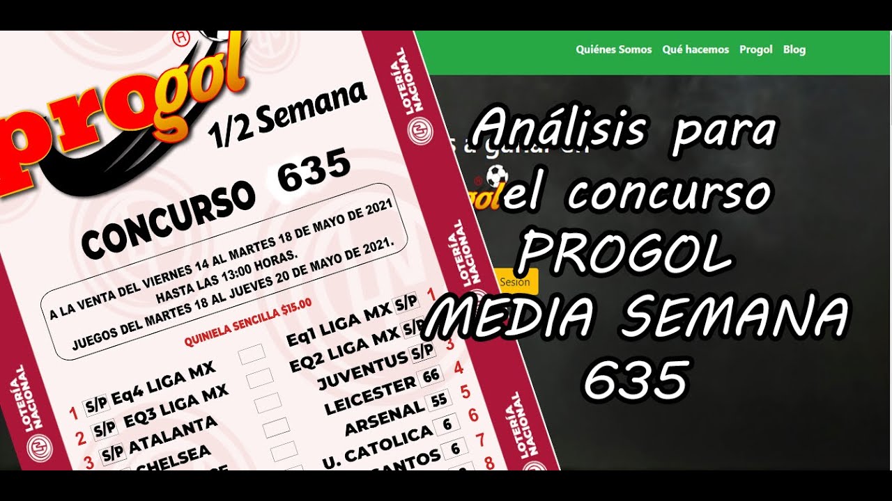 Progol Media Semana 635 - Análisis completo - YouTube